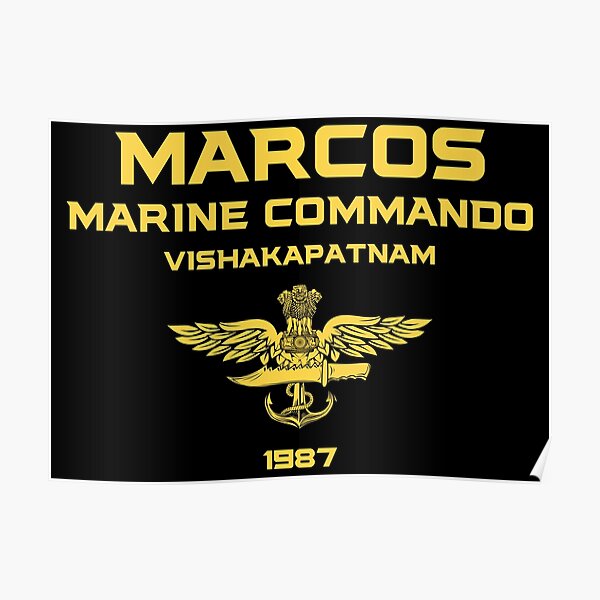 "MARCOS Indian Marine Commandos India Patriot #1352" Poster by Rare ...