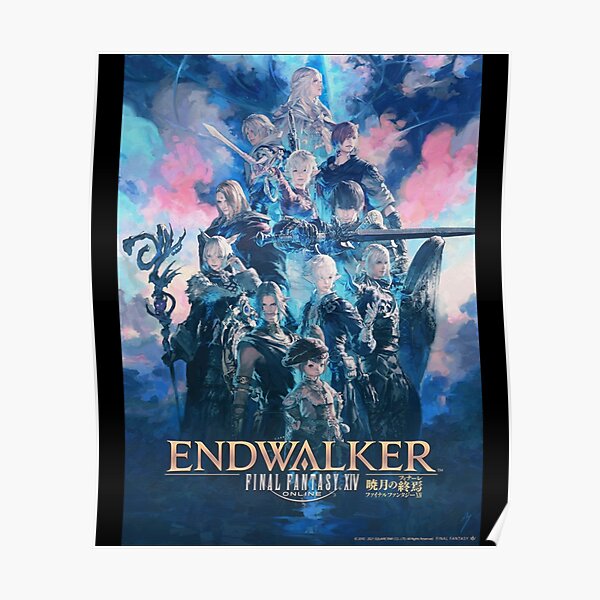 "endwalker " Poster for Sale by LunarBurrow | Redbubble