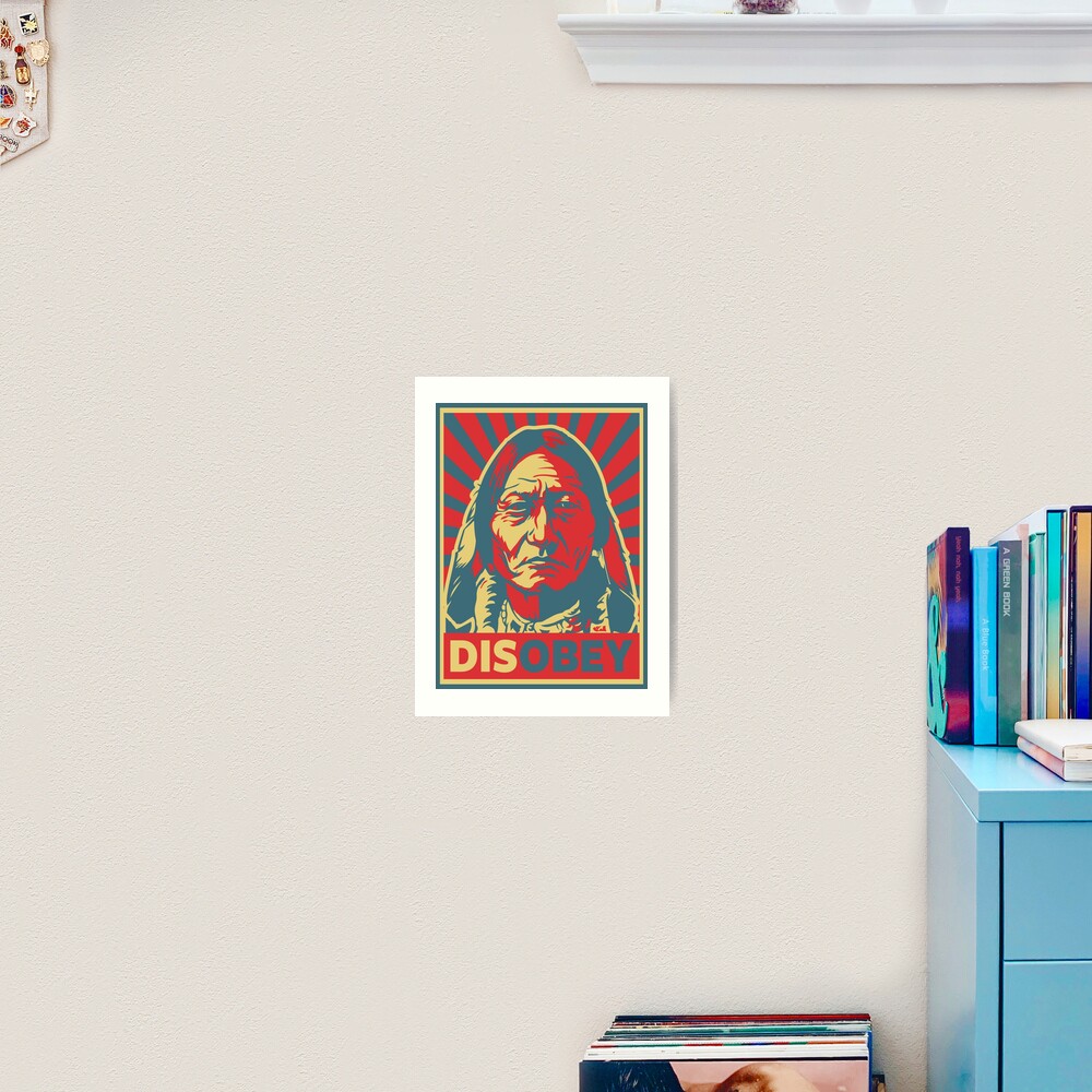 "Disobey American Native Vintage" Poster for Sale by Objectsharp ...