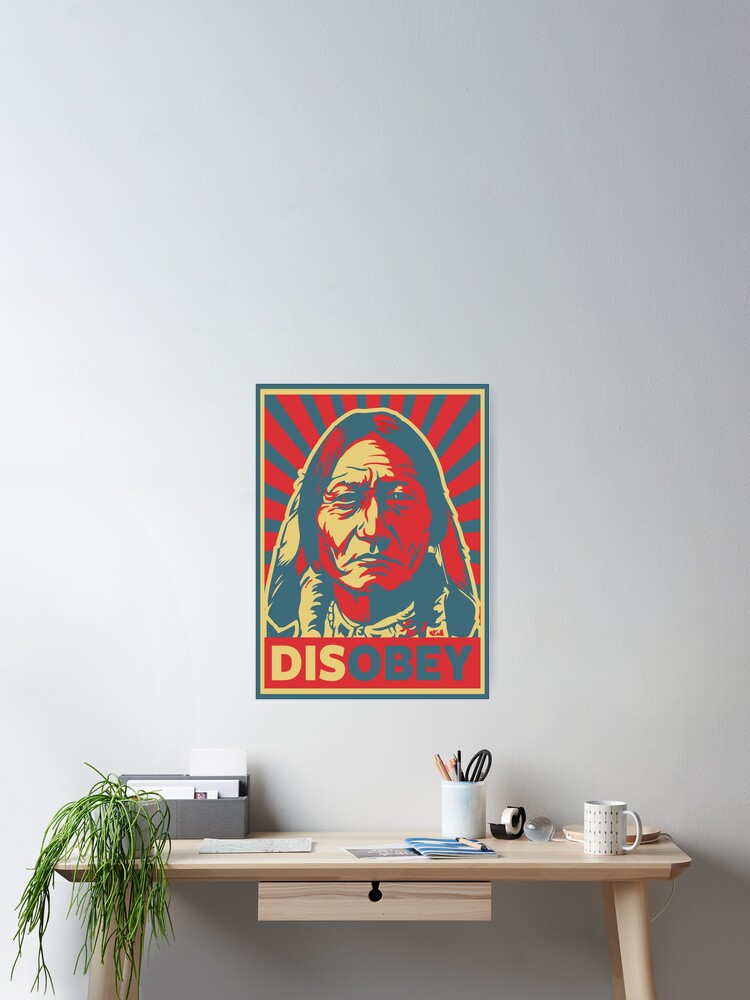 "Disobey American Native Vintage" Poster for Sale by Objectsharp ...