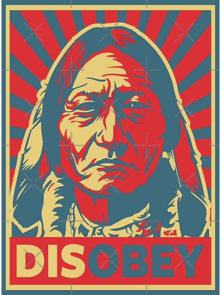 "Disobey American Native Vintage" Poster for Sale by Objectsharp ...