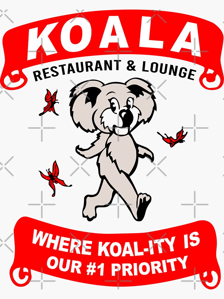 "Koala Restaurant And Lounge" Sticker for Sale by Eithenine | Redbubble