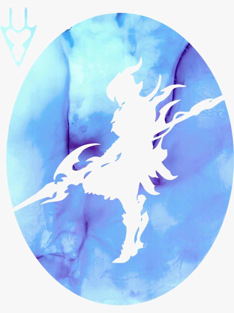 "FFXIV Dragoon Silhouette " Sticker for Sale by LunarBurrow | Redbubble