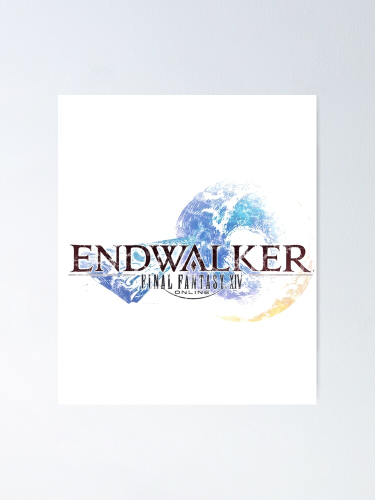 "FFXIV Endwalker Logo Distressed " Poster by LunarBurrow | Redbubble