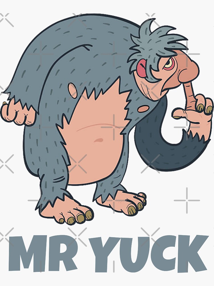 "Mr Yuck - Monkey Picking His Nose Monkey Mr Yuck " Sticker for Sale by ...