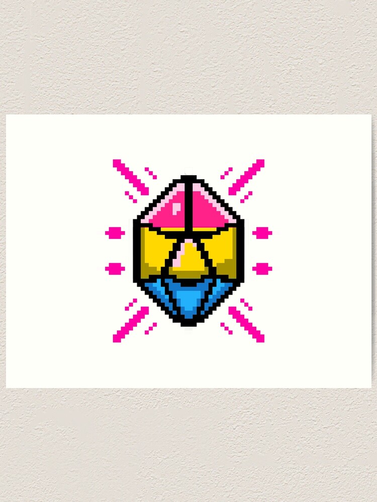 "Pride Pixel Art D20 - Pansexual Pride Flag" Art Print for Sale by ...