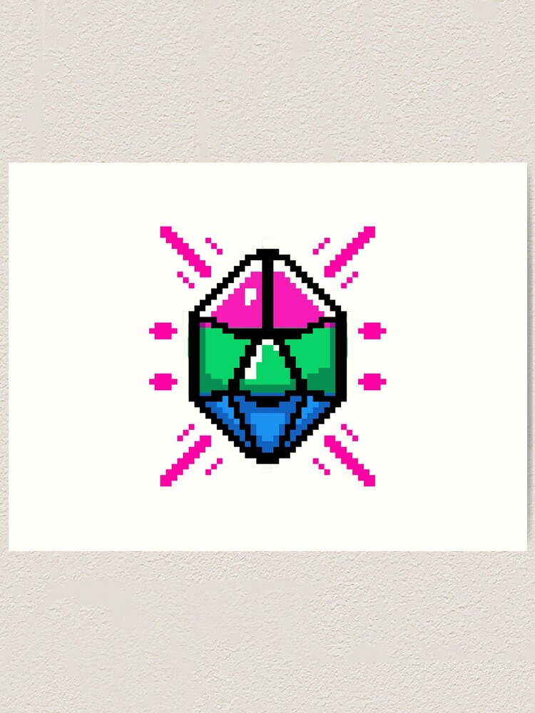 "Pride Pixel Art D20 - Polysexual Pride Flag" Art Print for Sale by ...