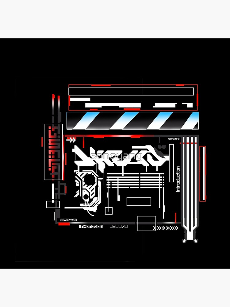 "Crystalize // Techwear" Poster for Sale by sonoyang | Redbubble