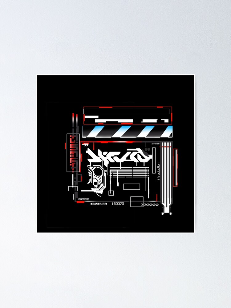"Crystalize // Techwear" Poster for Sale by sonoyang | Redbubble