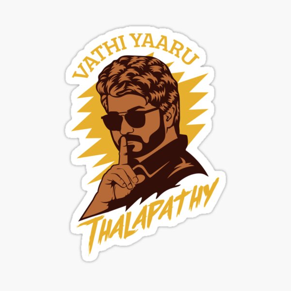 "Master Movie Tamil Thalapathy Vijay Movie " Sticker for Sale by ...