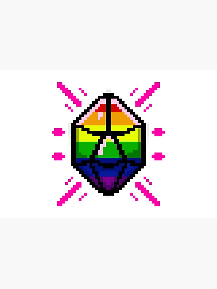 "Pride Pixel Art D20 - Rainbow Pride Flag" Poster by JonathanCaptain ...
