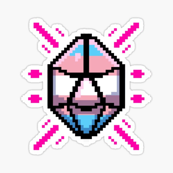 "Pride Pixel Art D20 - Transgender Pride Flag" Sticker for Sale by ...