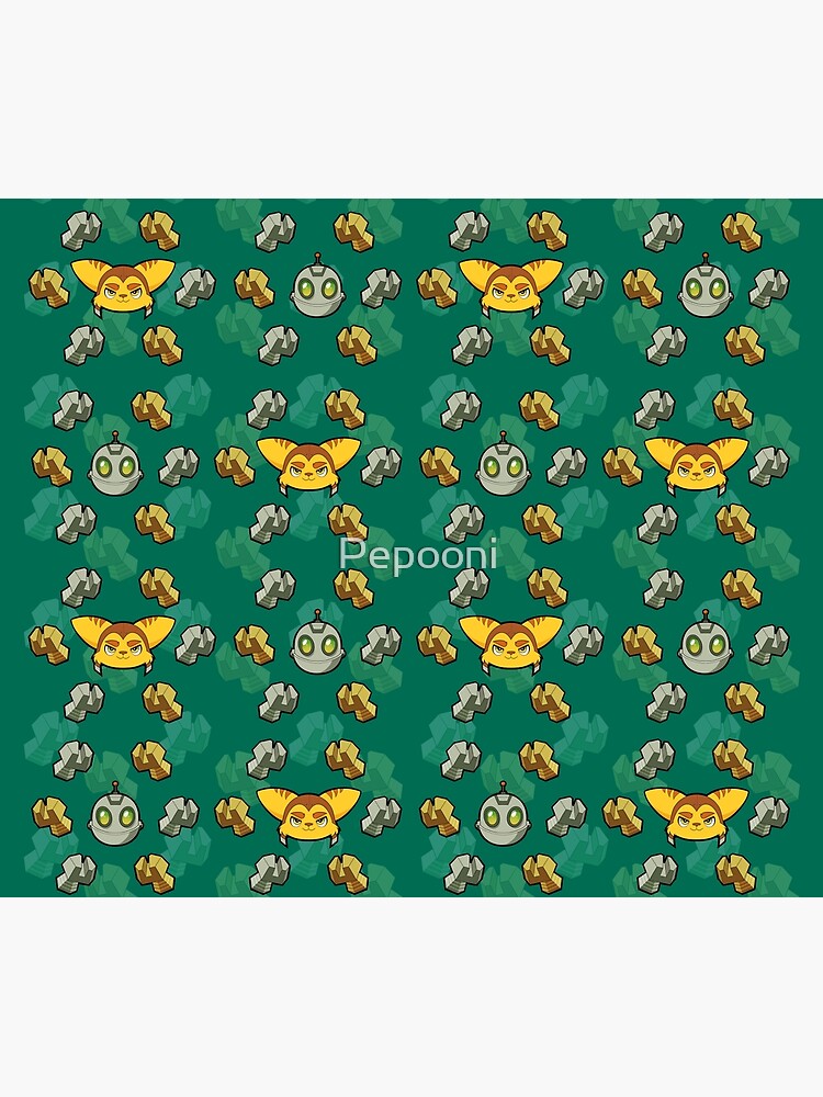 "Ratchet and clank pattern" Throw Blanket for Sale by Pepooni | Redbubble