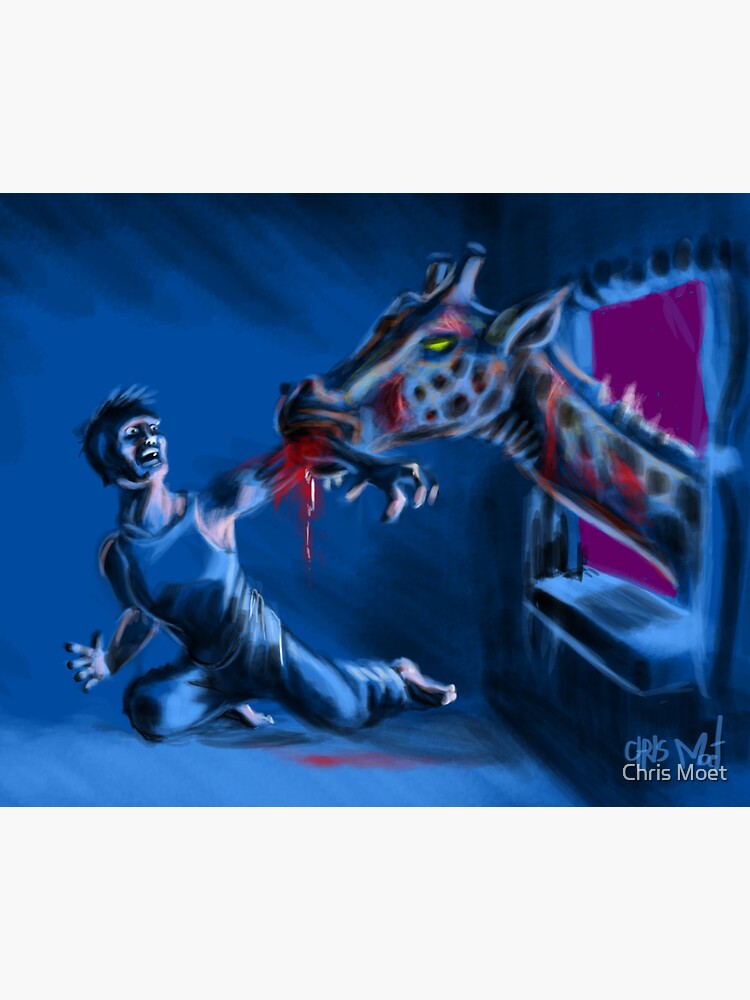 "Zombie Giraffe" Sticker for Sale by chrismoet | Redbubble