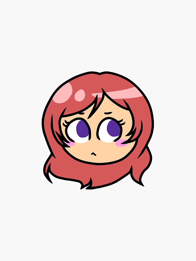 "Chibi Maki Nishikino" Sticker for Sale by alisonsenpai | Redbubble