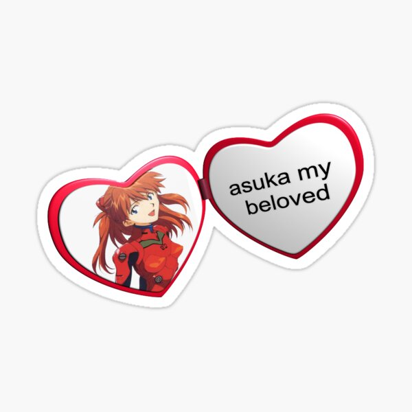 "asuka my beloved evangelion sticker" Sticker for Sale by declandeclan ...