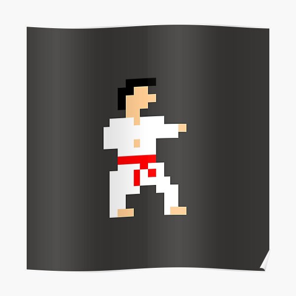 "8-bit Martial Artist" Poster for Sale by DanielHay | Redbubble