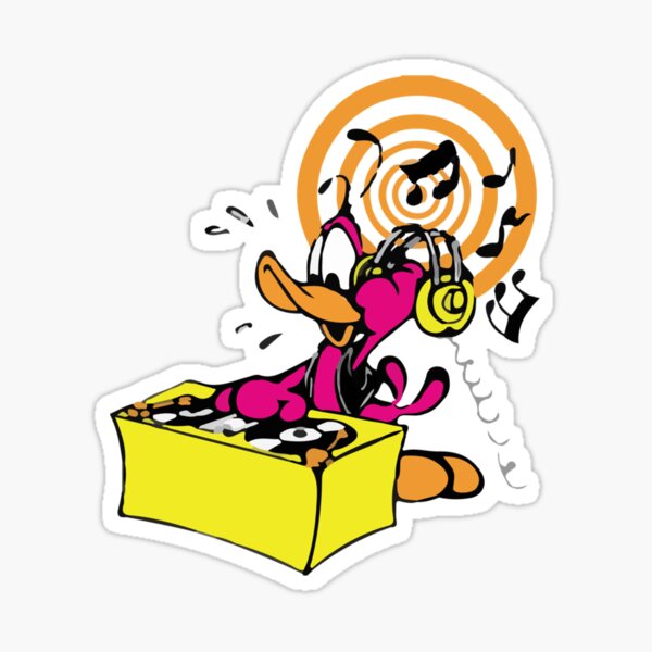 "DJ Flugel - Let the Duck out! " Sticker for Sale by SaraleeLyndie ...