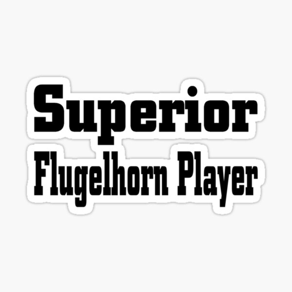 "Flugelhorn " Sticker for Sale by SaraleeLyndie | Redbubble