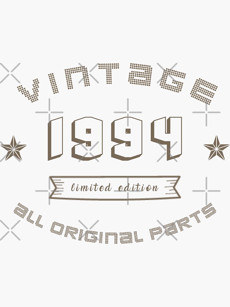 "Vintage 1994" Sticker for Sale by Chiretto | Redbubble