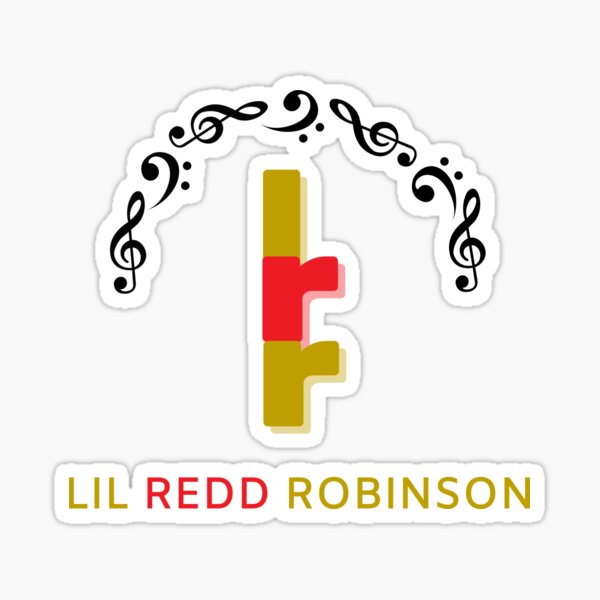"LIL REDD ROBINSON" Sticker by RobbiesMusic | Redbubble