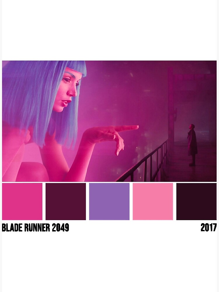 "Blade Runner Color Palettes " Poster by delainejosel | Redbubble