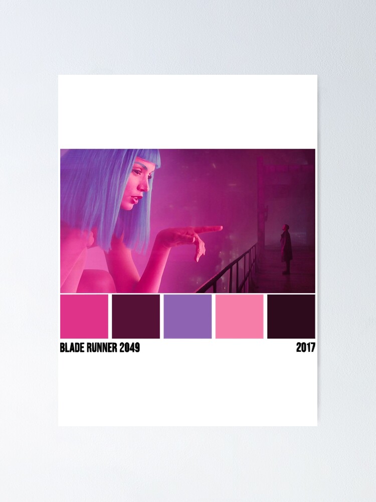 "Blade Runner Color Palettes " Poster by delainejosel | Redbubble