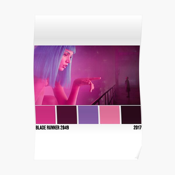 "Blade Runner Color Palettes " Poster by delainejosel | Redbubble