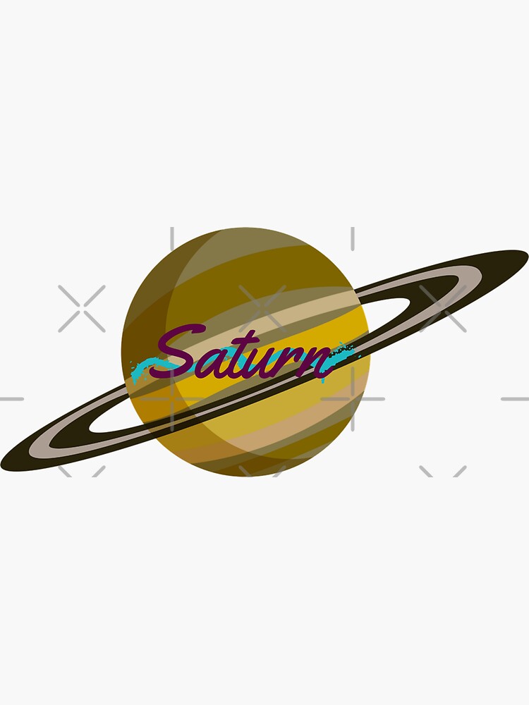 "Saturn planet, solar system" Sticker by Mr-Stellaxer | Redbubble