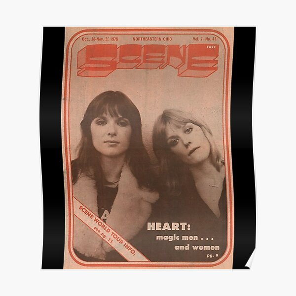 "Ann And Nancy Wilson Heart Poster" Poster by klarrisajw | Redbubble