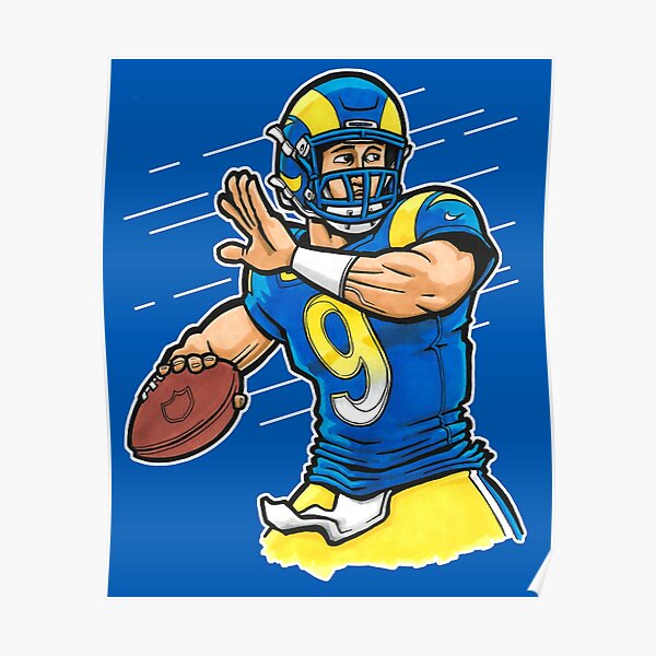 "Stafford QB (Blue)" Poster for Sale by AETHERART | Redbubble