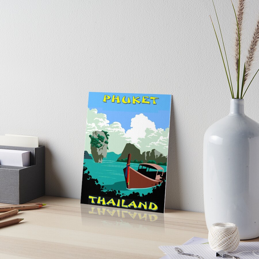 " PHUKET THAILAND : Vintage Patong BayTravel Advertising Print" Art ...