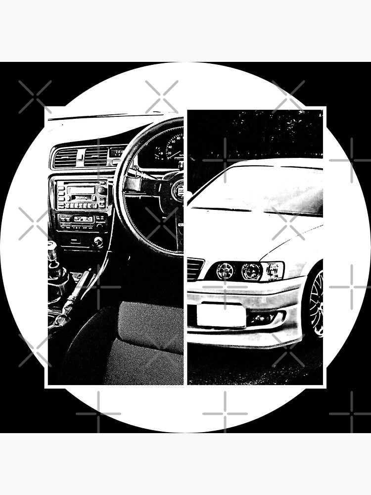 "TOYOTA CHASER JZX100 Black 'N White 5 (Black Version)" Photographic ...