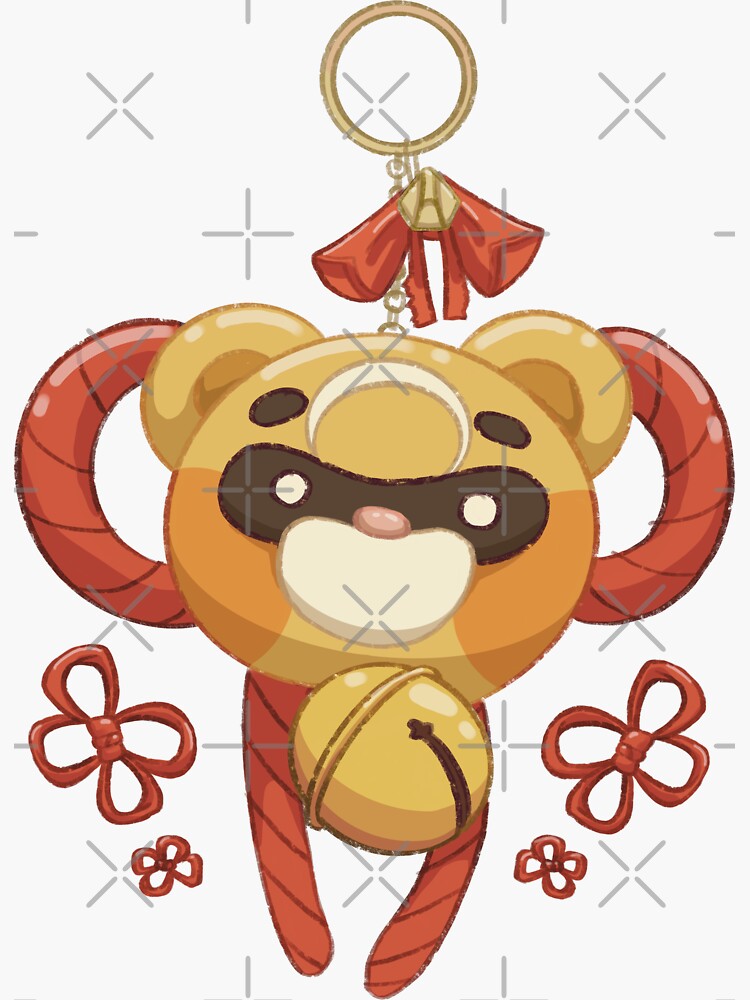 Sticker « Genshin Impact Guoba charm (fanmade) », par DarkJellie ...