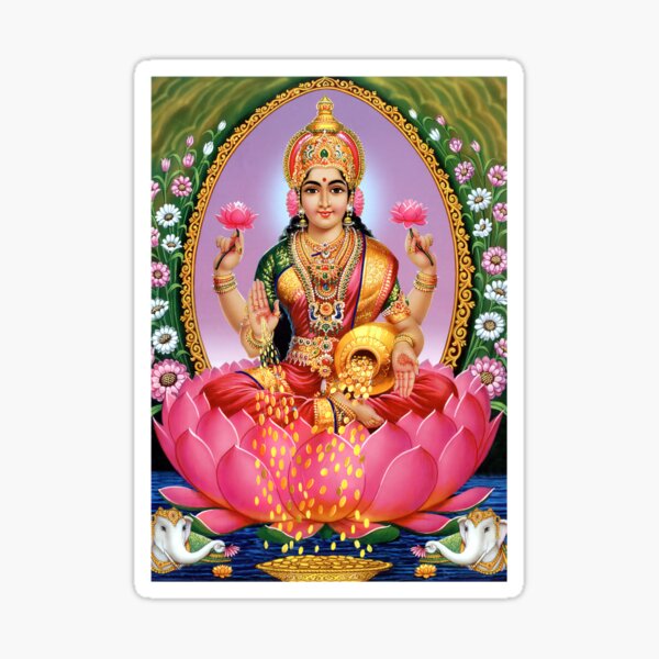 "Goddess Lakshmi" Sticker by Onodera | Redbubble
