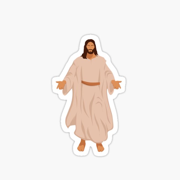 "Jesus Christ" Sticker for Sale by VeganBuddhist | Redbubble