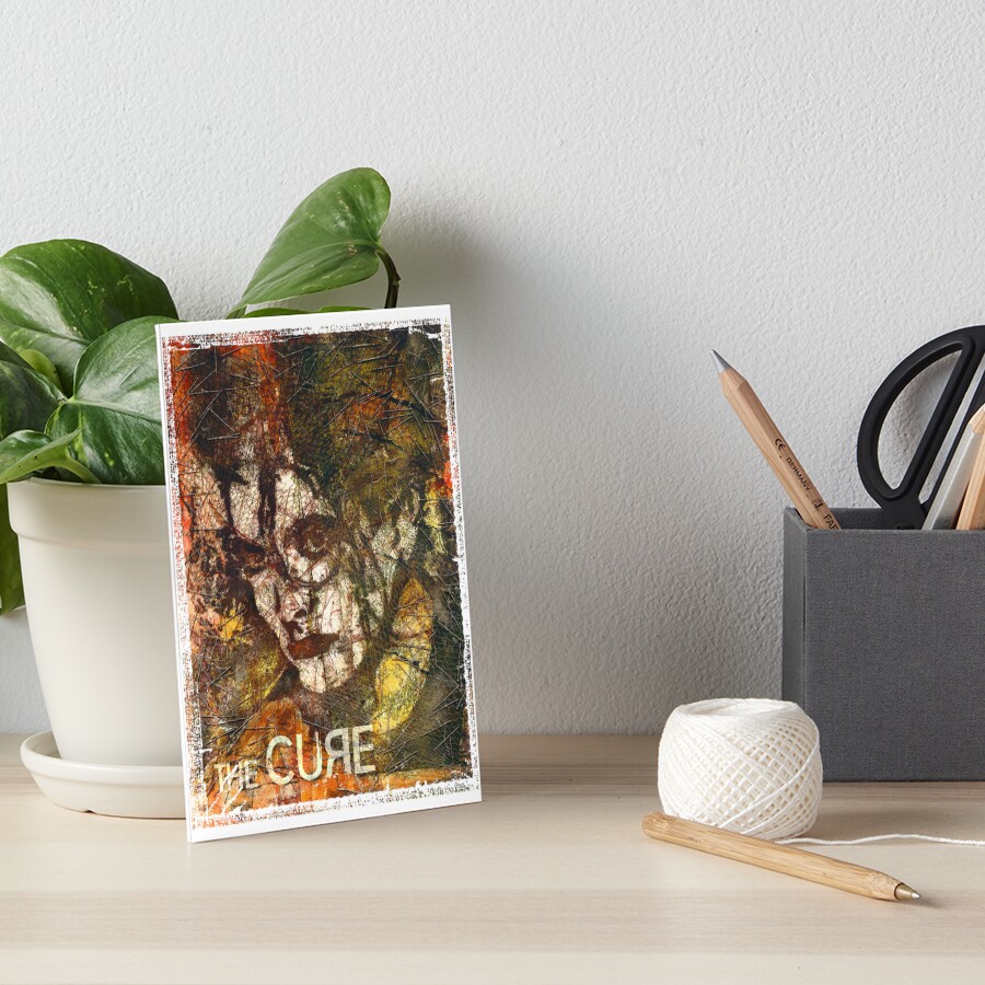 "THE CURE - ROBERT SMITH - DISINTEGRATION" Art Board Print for Sale by ...