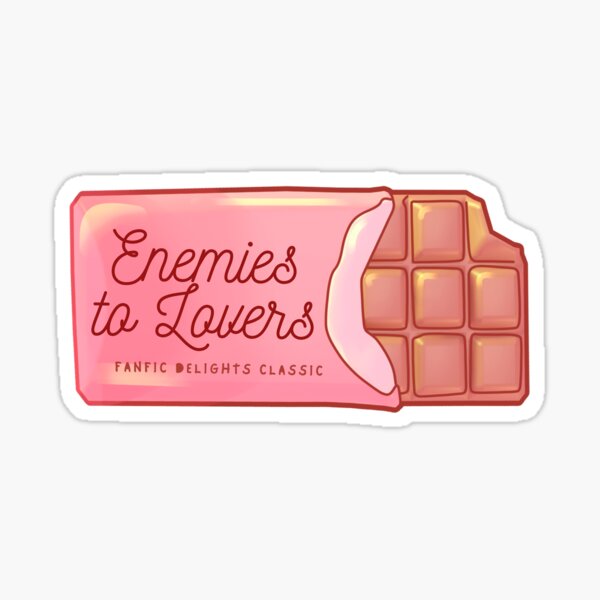 "Enemies to Lovers Candy" Sticker for Sale by VelvepeachShop | Redbubble