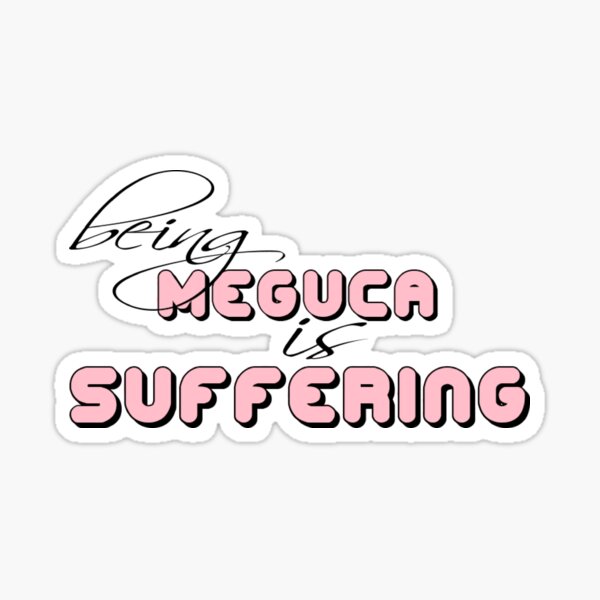 "being meguca is suffering" Sticker for Sale by demoney | Redbubble