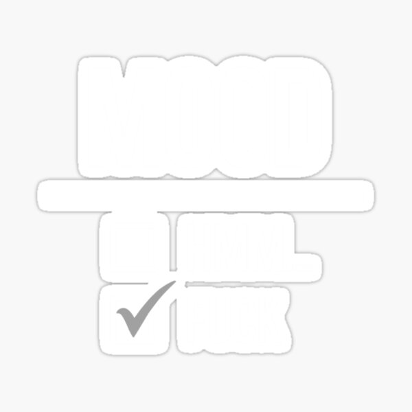 "MOOD HMM" Sticker by Damarib | Redbubble