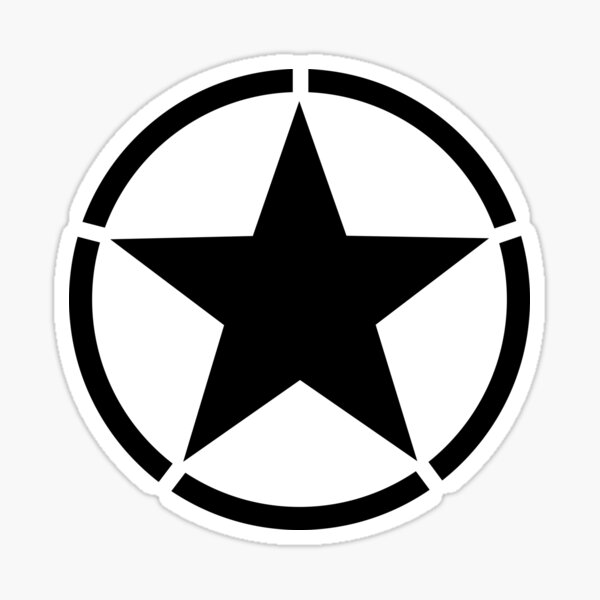 "Black Star" Sticker by tomanuto | Redbubble