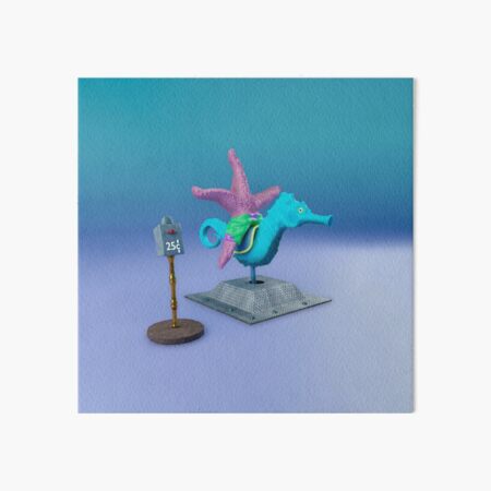 "Patrick Star Riding a Seahorse in the dream" Art Board Print by ...