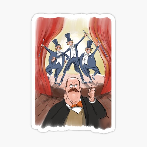 "Agaton Sax - The Stage Show" Sticker by RetroTrader | Redbubble