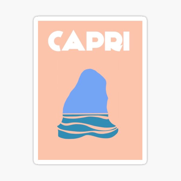 "Capri" Sticker for Sale by Neonvibezz | Redbubble
