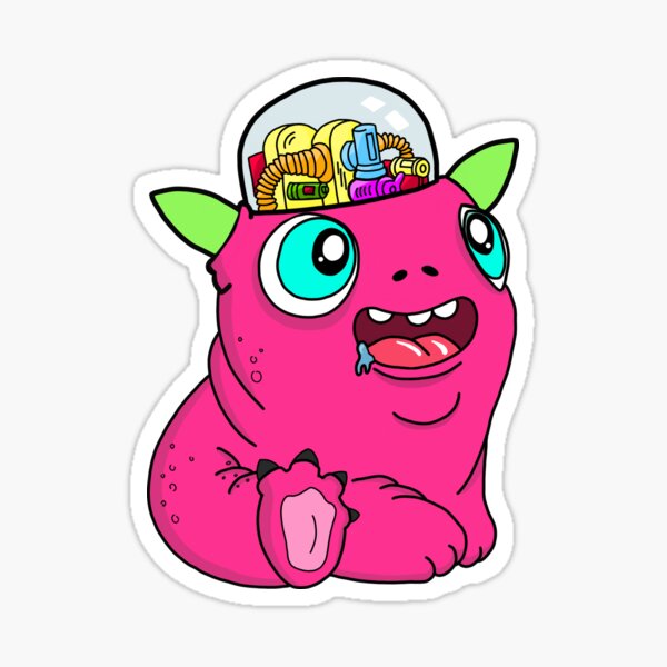 "Pink Chunk" Sticker for Sale by CalistaK | Redbubble