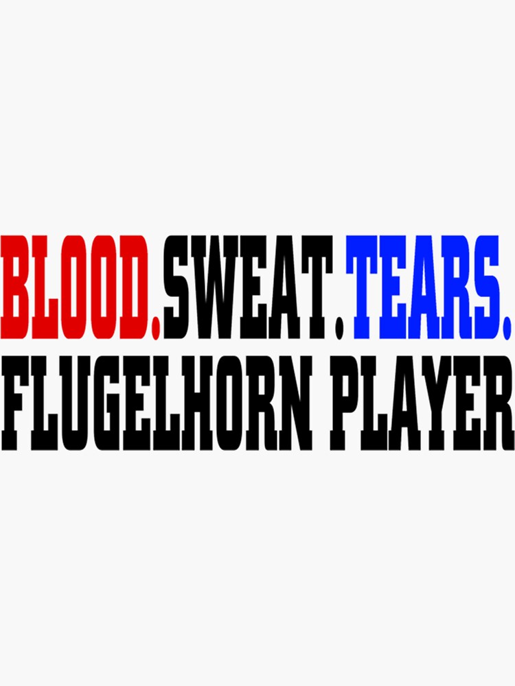 "Flugelhorn " Sticker for Sale by DeneaLvone | Redbubble