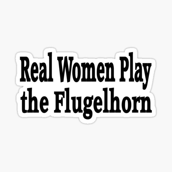"Flugelhorn " Sticker for Sale by DeneaLvone | Redbubble
