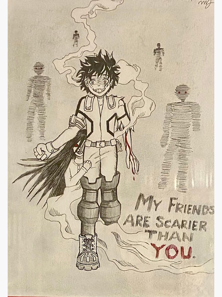 Yesterday Upon The Stairs Deku Fanart Sticker For Sale By Syntheticangel Redbubble
