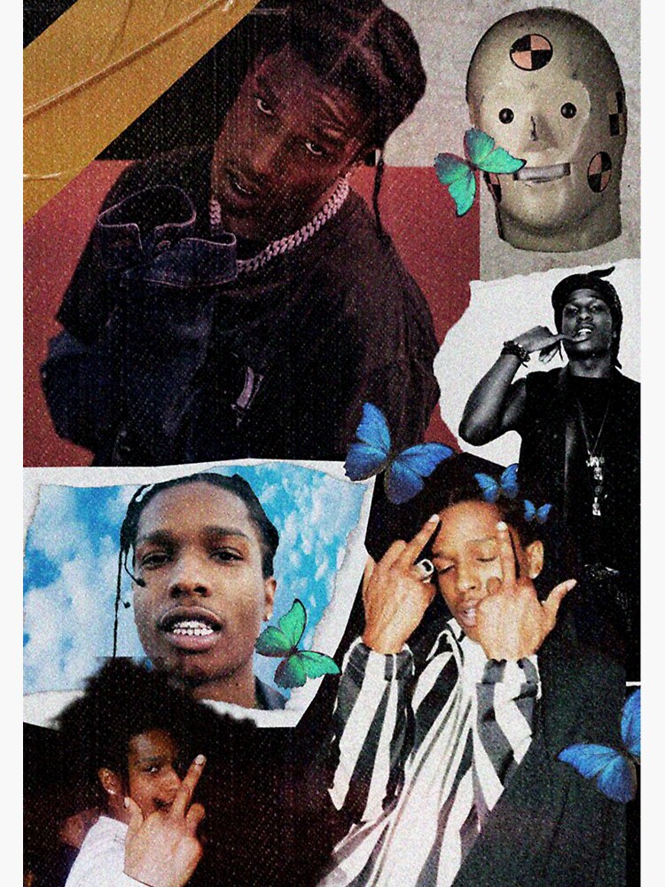 "Rapper Asap Rocky Hiphop Gangsta Art" Sticker by NinaUS | Redbubble