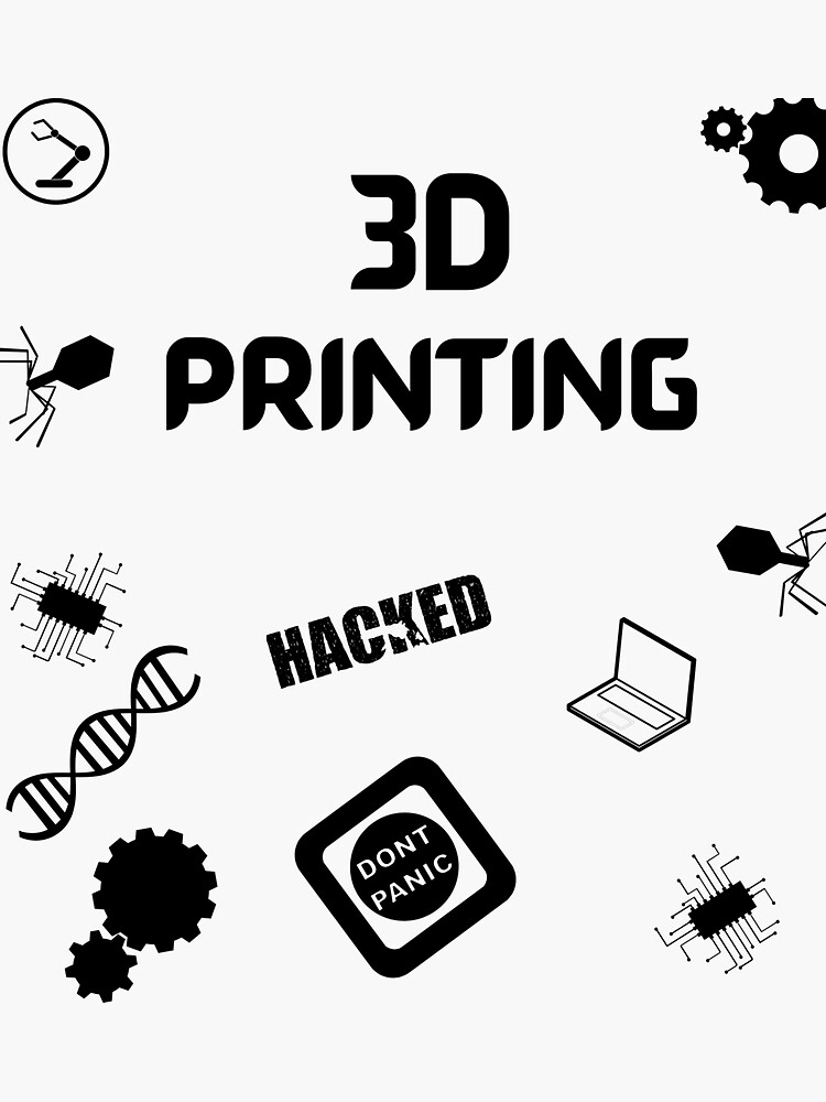 "3D Printing" Sticker for Sale by NiceLabs | Redbubble